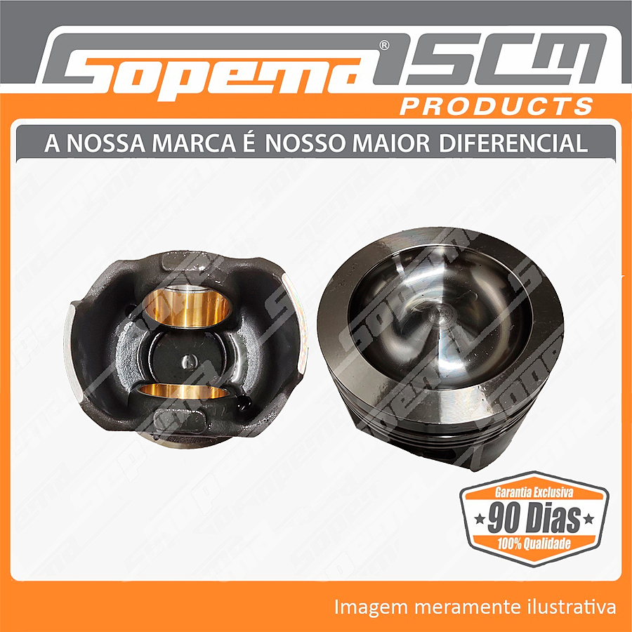 Pistão com Pino e Trava C13 - 3220329, Caterpillar, Pistão, motor ...